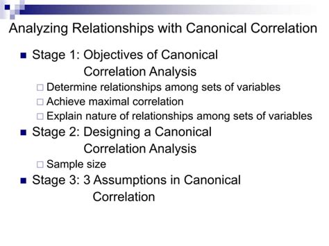 Canonical Correlation Analysis Ppt