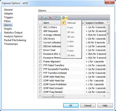 Capture Engine Alarms Documentation