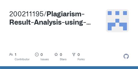 Github 200211195plagiarism Result Analysis Using Python