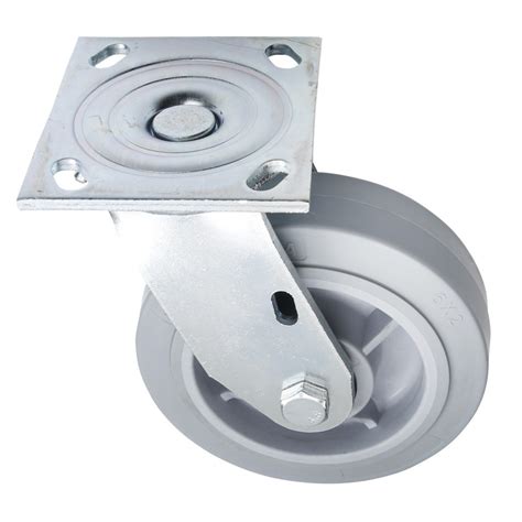 5 Heavy Duty Swivel Tpr Casterflat Treadroller Bearing 507 Lbs