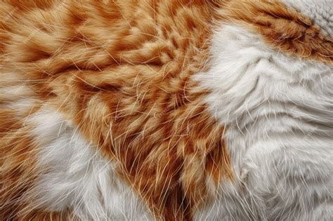 Fondo De Textura De Pelaje De Gato Ginger Y Textura De Piel De Gato