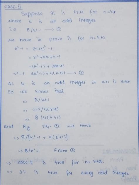 prove that if n is an odd integer then 8 n 2 1 maths worlds 786