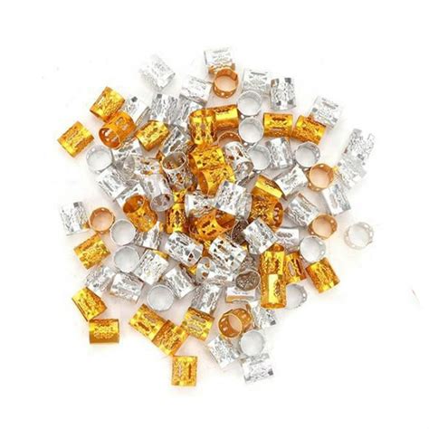 Sonducket 100x Anillos Para Trenzas De Cabello De Amplias Aplicaciones