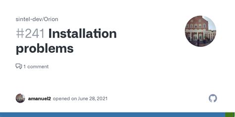 Installation Problems · Issue 241 · Sintel Devorion · Github