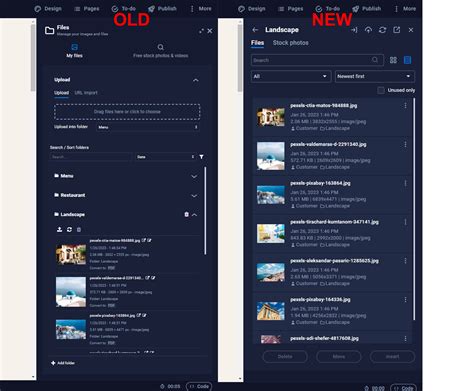[cw 05 2023] New Design For Files And 2 New Website Templates Updates And Releases Sitejet