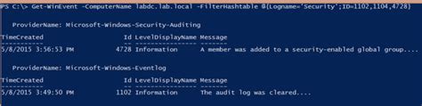 Tracking Malicious Windows Server Events With Powershell Windows