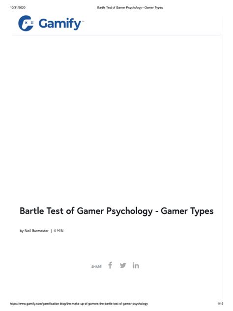 Bartle Test Of Gamer Psychology Pdf