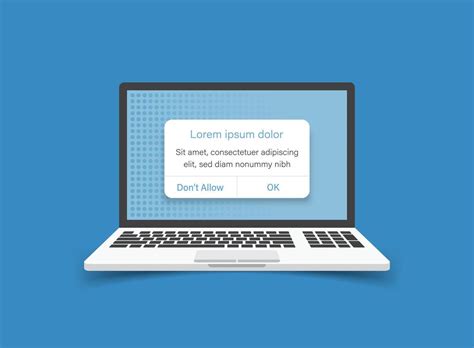 Laptop Notification Icon In Flat Style Computer Illustration On Isolated Background Reminder