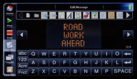 Full Size Full Matrix Portable Changeable Message Sign Ver Mac
