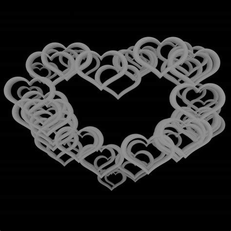 Grey Scale Heart Map For Cnc Carving