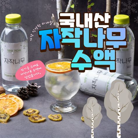 청순밥상 핀란드산 말고 국내산으로 마시는 가장 신선한 자작나무수액~ 산기운 그대로를 자작나무수액에