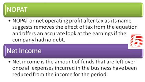 Difference Between Nopat And Net Income Nopat Vs Net Income