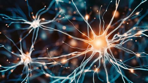 Premium Photo Glowing Synapse Neural Network Science Illustration