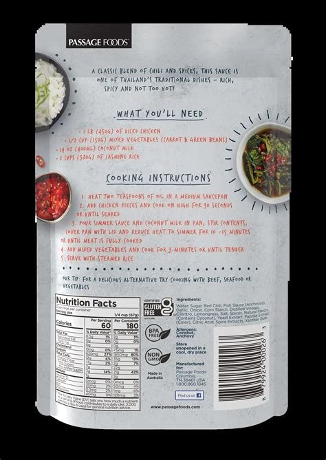 Red Thai Curry Passage Foods Us