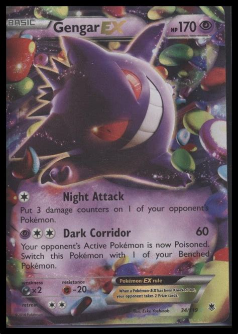 Gengar Ex Xy Phantom Forces 34119 Orb Trading Cards Orb Sports
