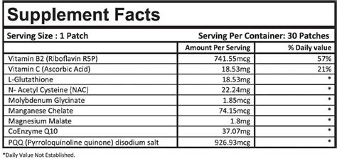 Glutathione Patches 30 Daily Topical Patches 100 Natural And Vegan