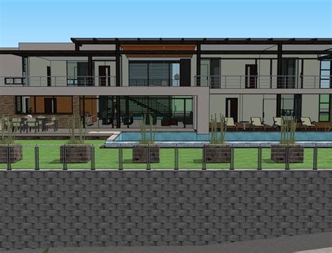 แจกฟรีแบบสถาปัต โมเดล3d แบบอาคาร งานก่อสร้าง สโมสร มีสระว่ายน้ำสวยๆ แบบ2ชั้น สไตล์โมเดรินทันสมัย