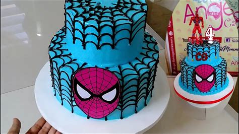 Spiderman Cake Easy Tutorial Boiled Icing Youtube