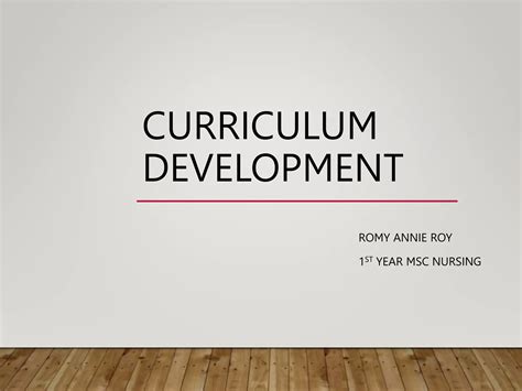 Curriculum Development Ppt Pptx