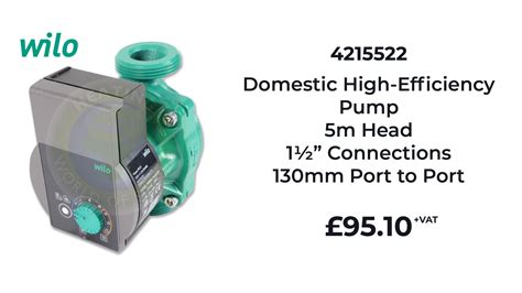 New Wilo Water Pumps Heating World Of Spares