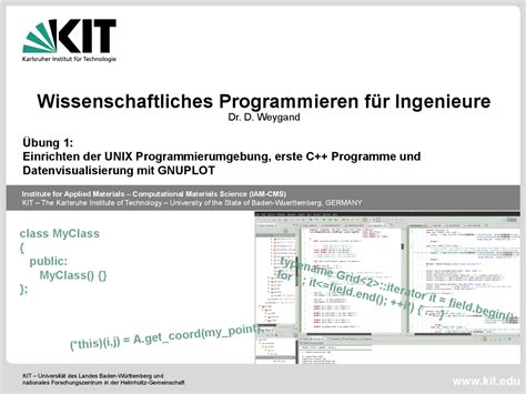 Übung Wissenschaftliches Programmieren Für Ingenieure Kit Üb N 1