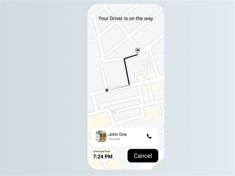 Uber Application Driver Tracking Screen By Shrey On Dribbble