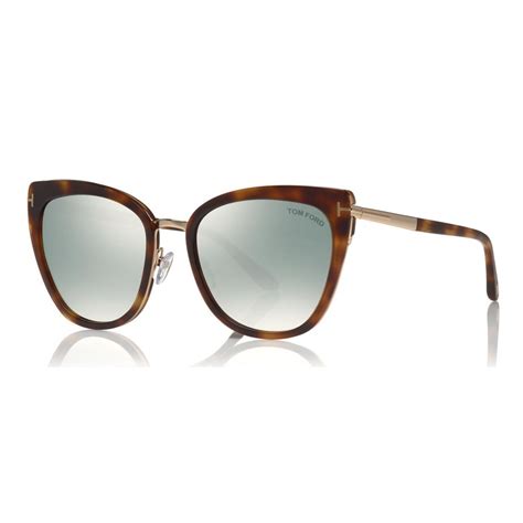 Tom Ford Simona Sunglasses Cat Eye Acetate Sunglasses Soft Havana