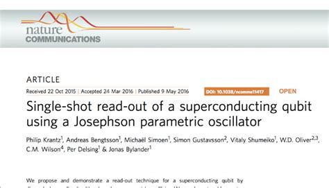 Single Shot Read Out Of A Superconducting Qubit Using A Josephson Parametric Oscillator