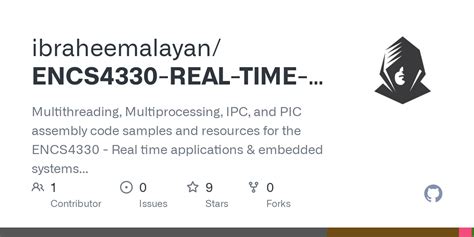 GitHub Ibraheemalayan ENCS4330 REAL TIME APPLICATIONS AND EMBEDDED