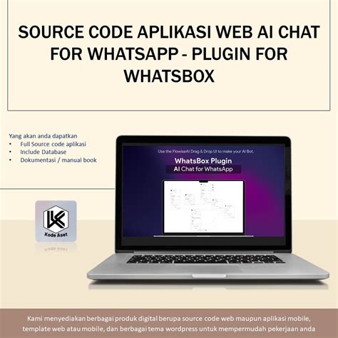 Jual SOURCE CODE APLIKASI WEB AI CHAT FOR WHATSAPP PLUGIN FOR