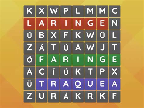 Sistema Respiratorio Sopa De Letras