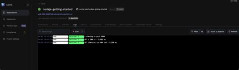 Deploy A NodeJS App Porter