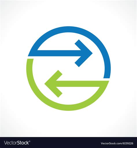 Bidirectional Arrows Royalty Free Vector Image
