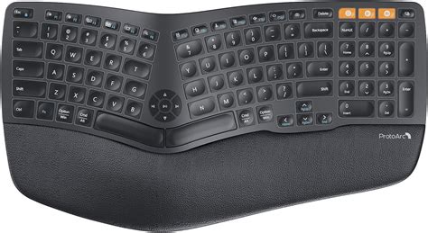 Buy Protoarc Wireless Ergonomic Keyboard Ek01 Nl Ergo Split Keyboard With Wrist Rest Natural