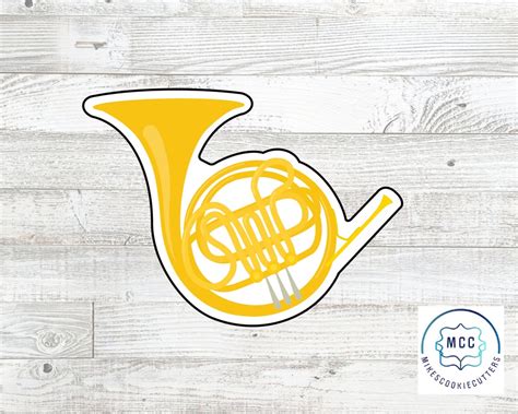 French Horn Marching Band Musical Instrument Cookie Cutter Etsy