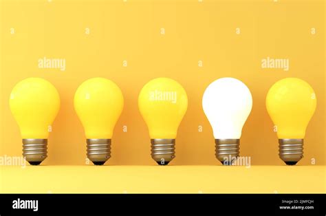 Old Classic Light Bulb In Front Of Background 3d Illustration Stock