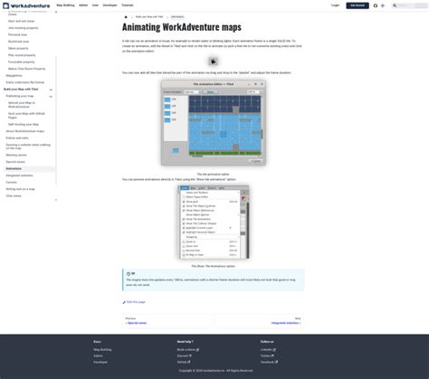 Animations Workadventure Documentation Pdf Social Information