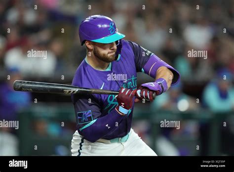 Arizona Diamondbacks Tyler Locklear Checks His Swing During The Eighth Inning Of A Baseball