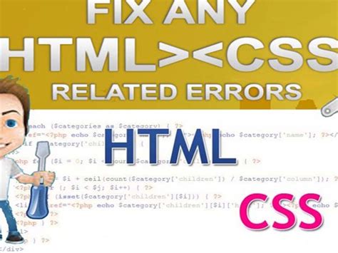 fixes any kind of html css responsive errors bugs or issues within