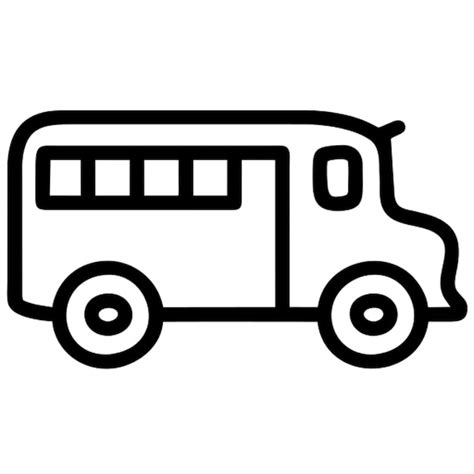 학교 버스 아이콘 윤 프리미엄 벡터