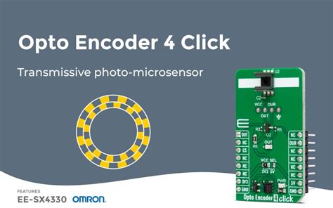 Mikroelektronika On Linkedin Opto Encoder 4 Click Featuring A Transmissive Photo Microsensor
