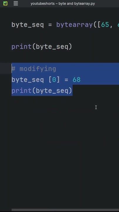 Python Bytes And Bytearray Built In Function Explained In 60