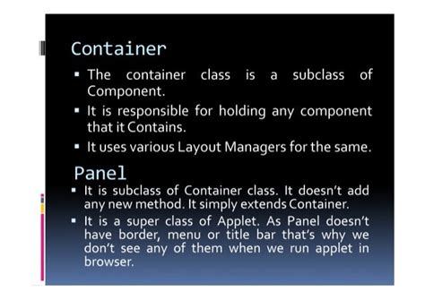 Introduction To Abstract Window Toolkit And Swing