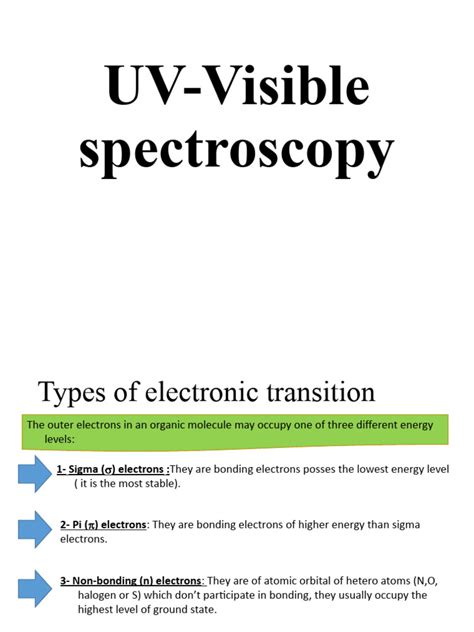 02 Uv Visible Spectroscopy Pdf Ultraviolet Visible Spectroscopy Absorbance