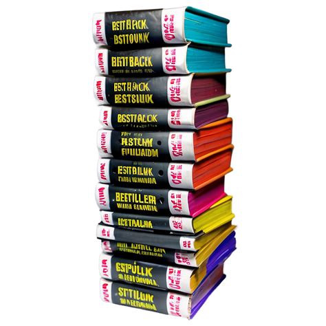 Download Stack Of Bestsellers Png 93