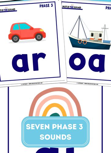 Match The Sound Cards Phase 3 Phonics Sounds Teaching Resources