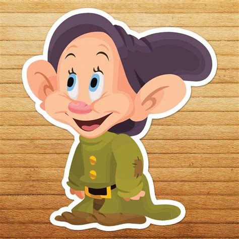 Dopey Snow White And The Seven Dwarfs Disney Wall Car Die Cut Window Decal Sticker Ebay Seven