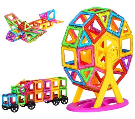 Juego Construcción Bloques Magnéticos 114 Piezas Educativo Mercado Libre