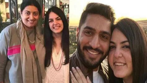 Smriti Iranis Daughter Shanelle To Get Married To Arjun Bhalla On