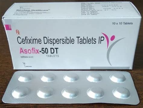 Cefixime 50 Mg Dispersible Tablets At ₹ 470 Box Cefixime Tablet In